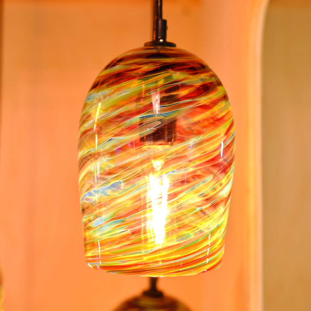 Miro Lamp Sphere With Veil | Moana Glass By Ryan Staub
